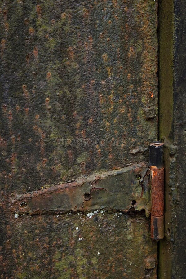 Rusty Iron Door stock photo. Image of details, base, daylight - 64991834