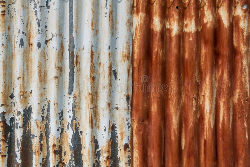 Rusty Iron Zinc or Old Corrugated Metal Barn Textured Background Stock ...