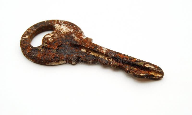 Rusty key stock image. Image of rusty, white, metal, lock - 3246517
