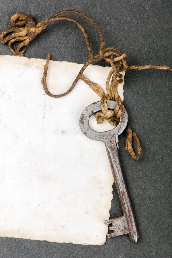 Rusty Key and Empty Photography Stock Image - Image of concept, knot ...
