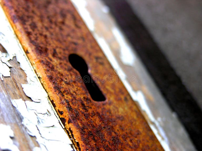 Rusty keyhole stock photo. Image of rusty, vivid, vibrant - 32682