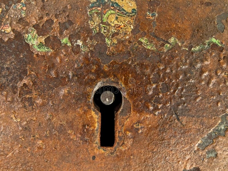 Rusty old keyhole stock image. Image of rusted, unique - 22611569