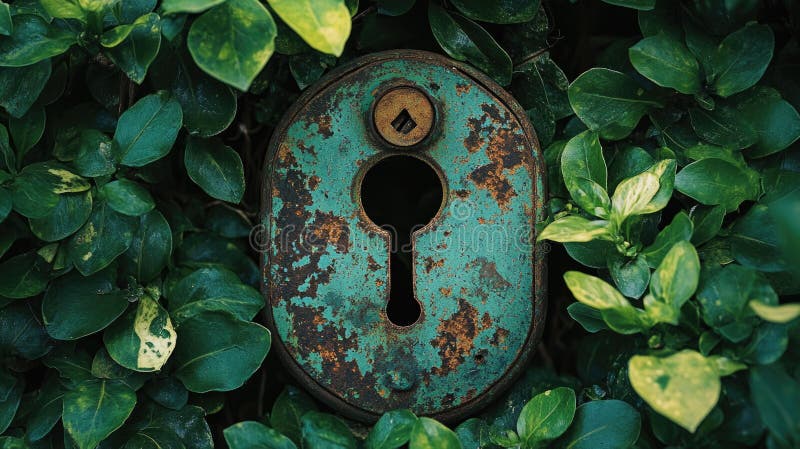 Rusty Keyhole Bush stock image. Image of keyhole, bush - 379288621