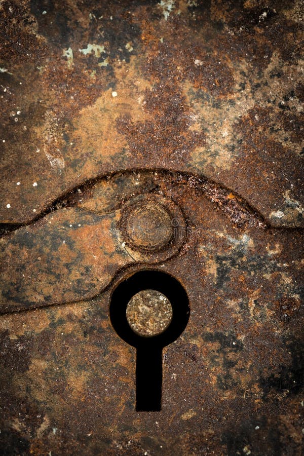 Rusty old keyhole stock image. Image of rusted, unique - 22611569