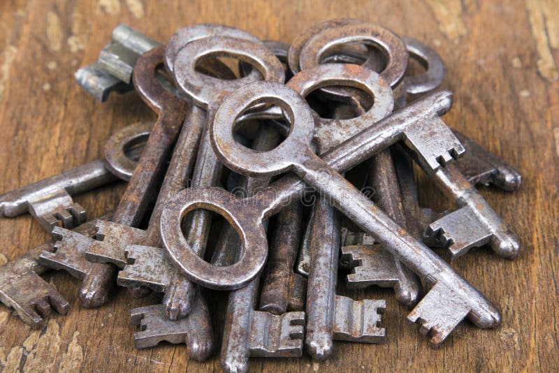 Rusty keys stock photo. Image of protection, metal, rusted - 45726154