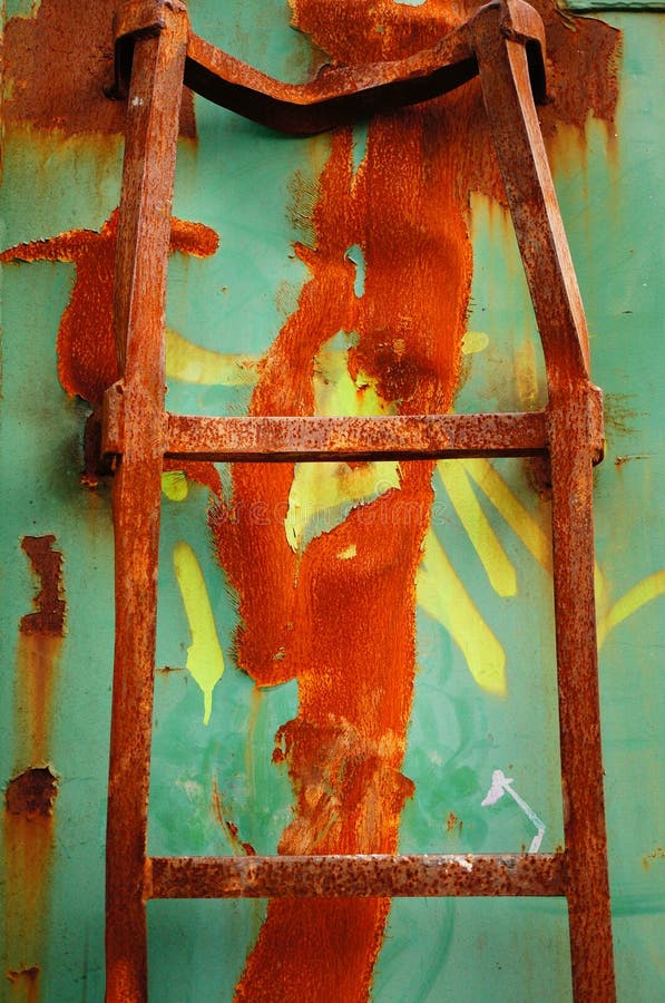 Rusty ladder stock image. Image of ladder, rusty, industrial - 44916567