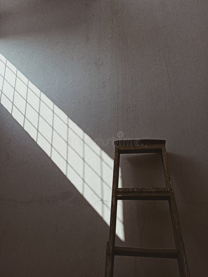 A rusty ladder stock image. Image of wall, rusty, light - 222022763