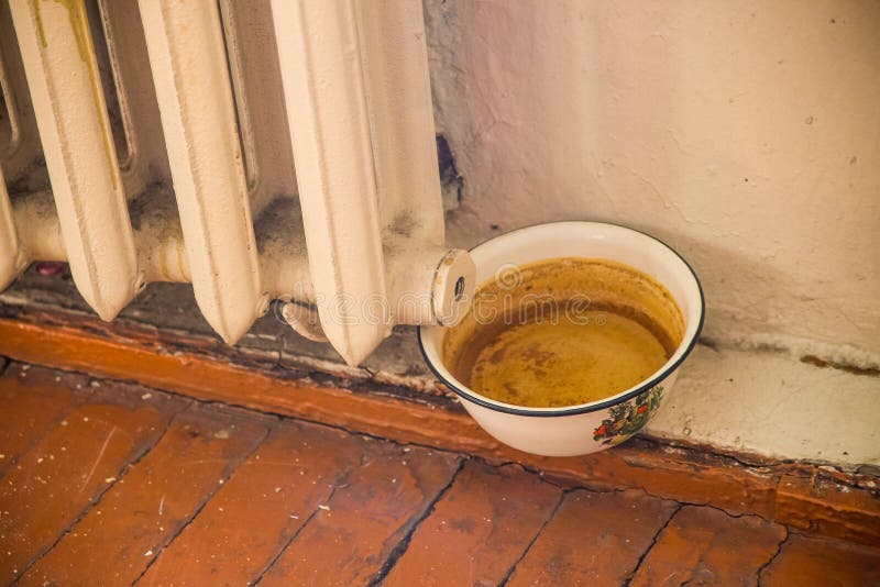 A Rusty Leaking Battery in an Old Flat Stock Photo - Image of broken ...