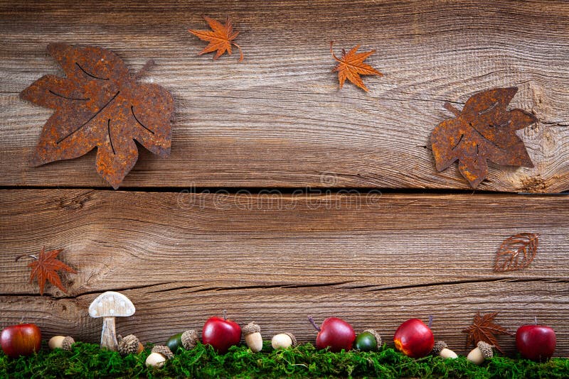 Autumn Background with Rusty Leaves Stock Photo - Image of agriculture ...