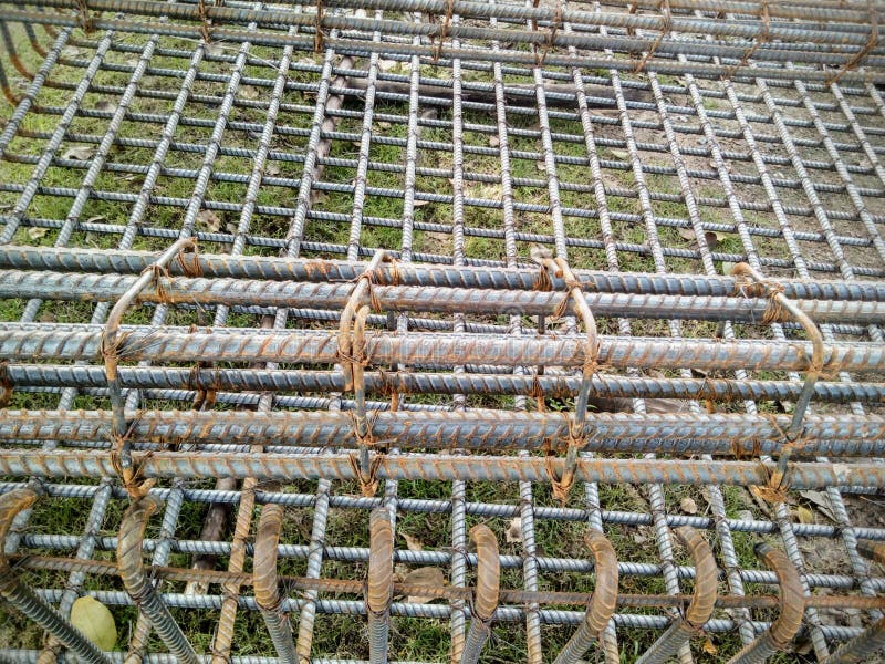 Rusty Line Iron Structure for Construction Stock Photo - Image of ...