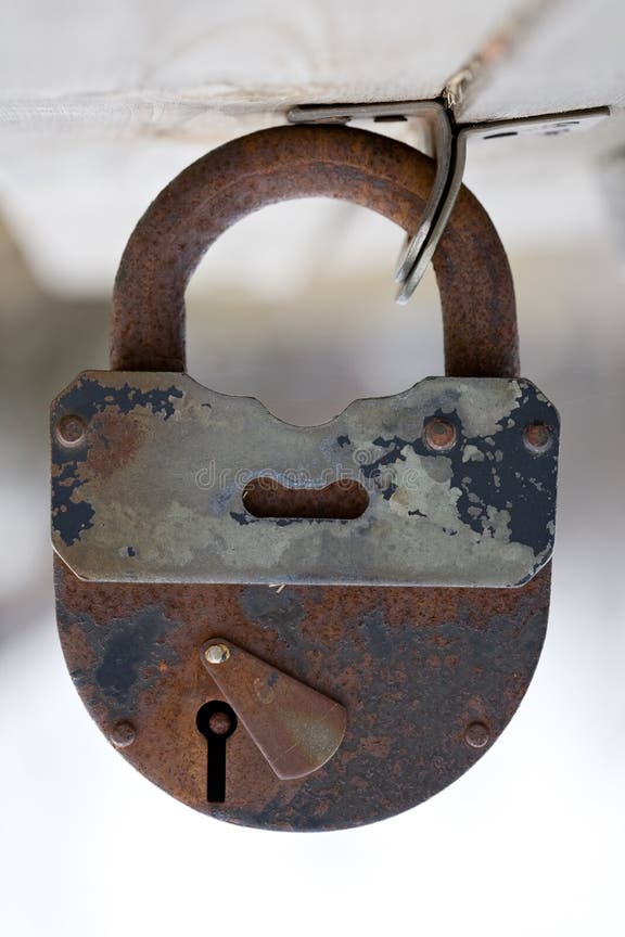 Rusty lock stock photo. Image of protection, padlock, lock - 5436956