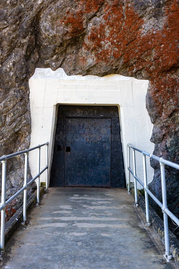 Rusty Locked Door of Point Bonita Lighthouse Stock Photo - Image of ...