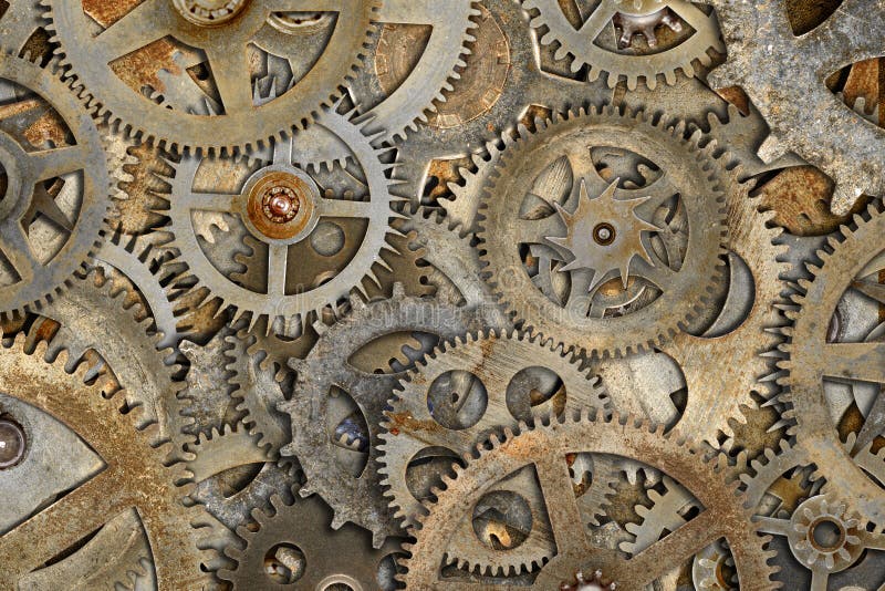 Rusty Machine Cogs Background Image stock - Image du rétro, roues: 44681967