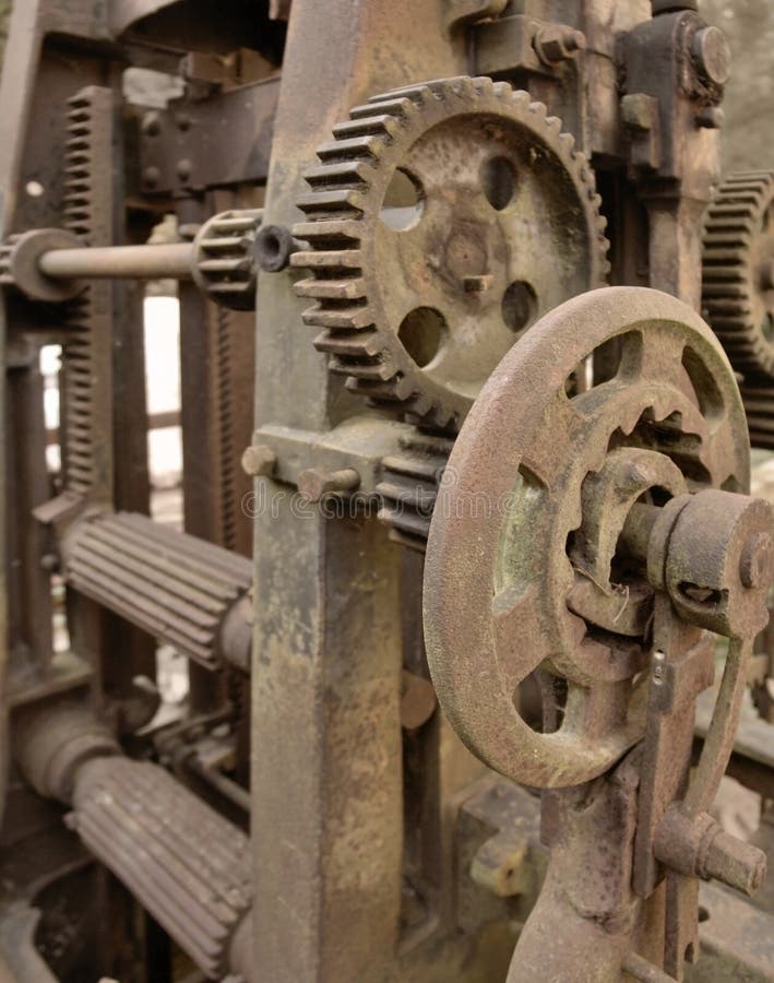 Old Rusty Industrial Machines Stock Photo - Image of production, metal ...