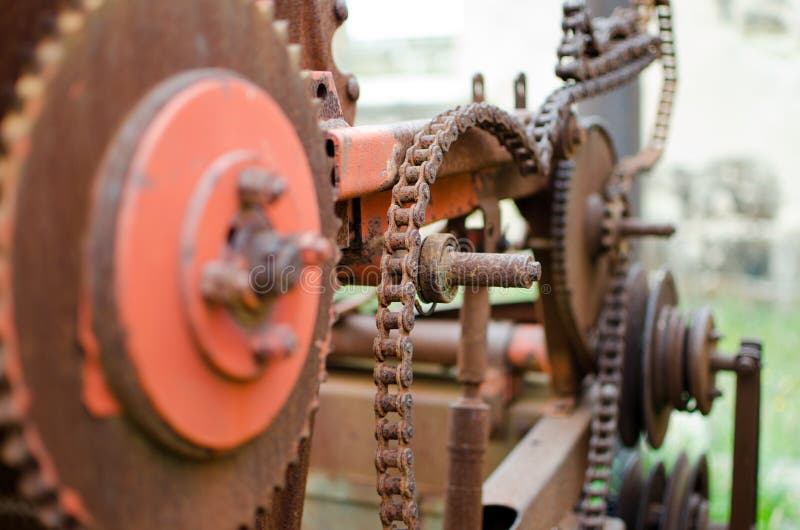 Rusty Machinery stock photo. Image of iron, detail, ancient - 28572324