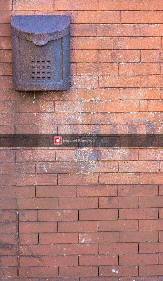 Rusty Mail Box on a Brick Wall Stock Image - Image of rustic, mail ...