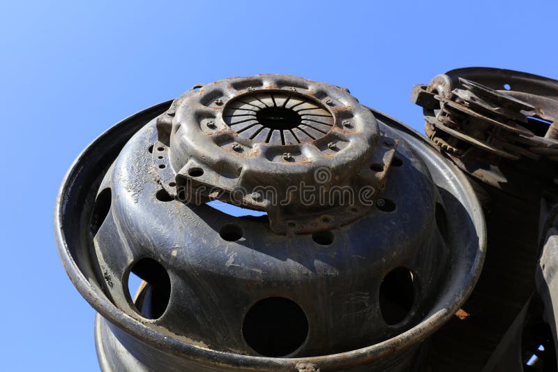 Rusty Mechanical Components Stock Image - Image of machinery, equipment ...