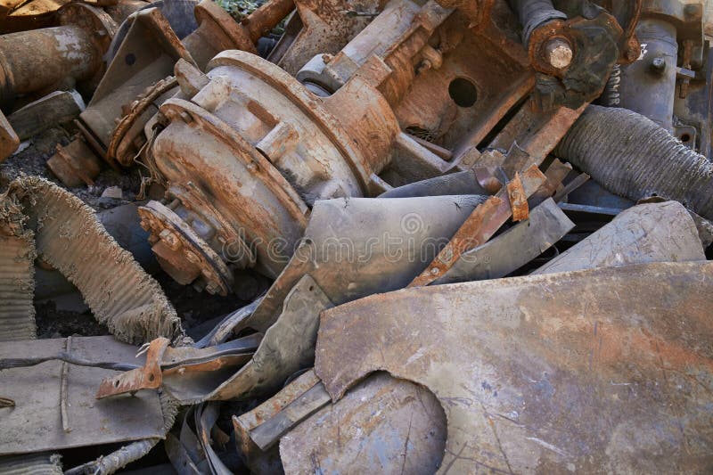 Rusty Mechanical Debris Closeup Scrap Stock Photos - Free & Royalty ...