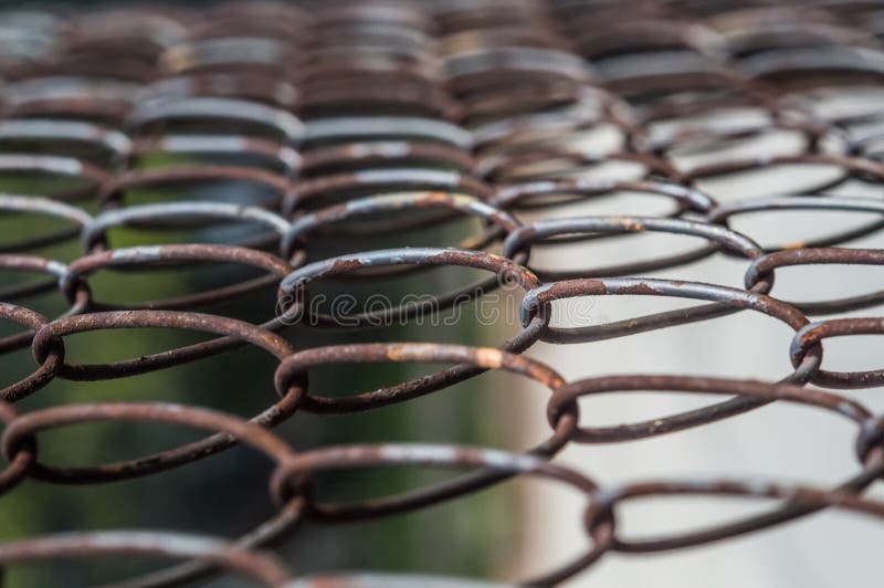 Rusty Mesh Closeup on the Street Stock Photo - Image of stadium ...
