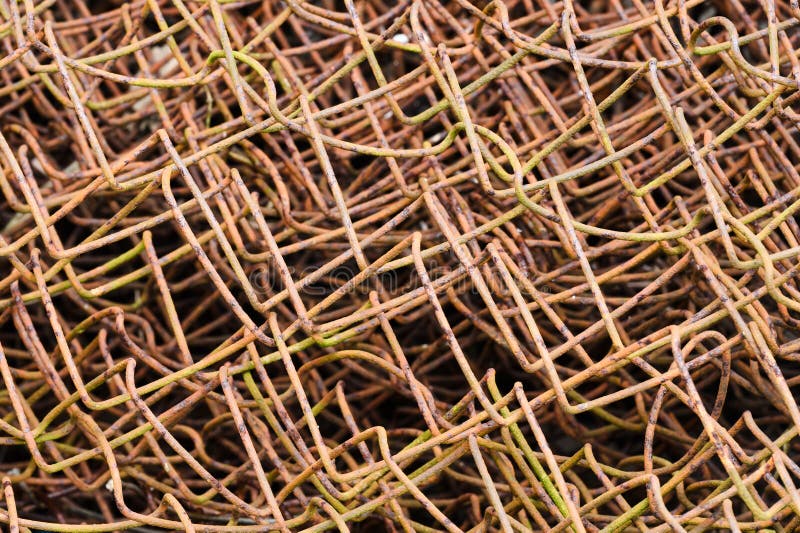 Rusty Mesh in a Roll Close-up with Square Holes Stock Image - Image of ...