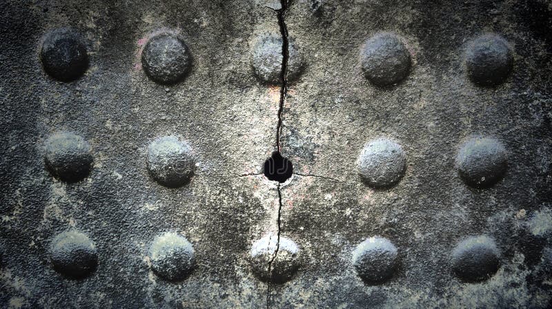 Bullet Hole on Rusted Metal Stock Image - Image of explode, color: 7937217