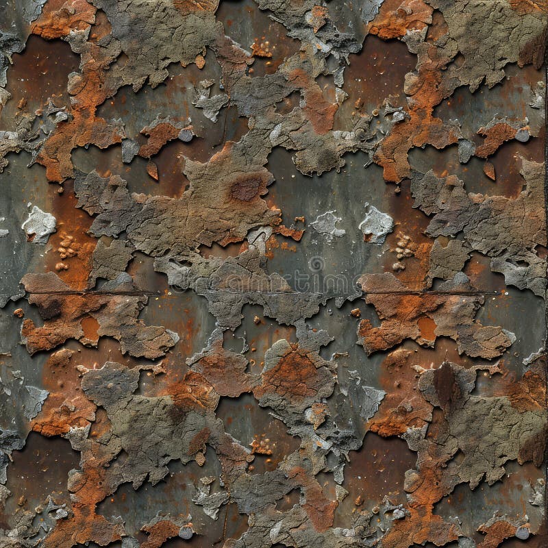 Rusty Metal Accents Add Depth To the Rough Brown Grunge Texture Stock ...