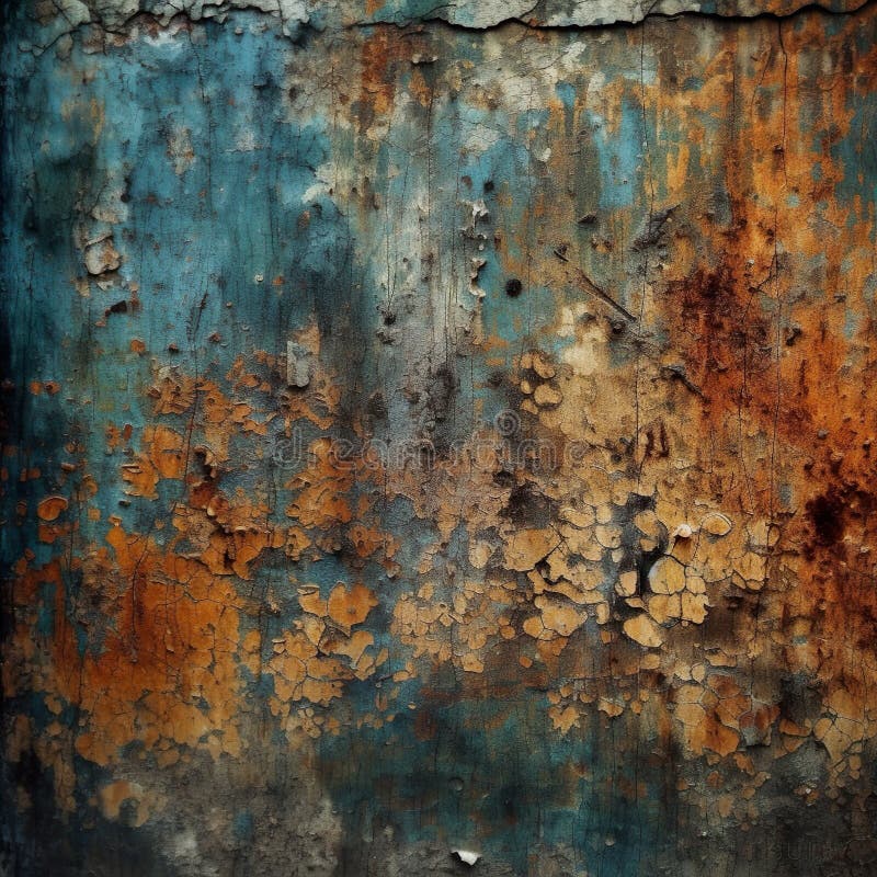 Rusty Metal Background. Color Steel Texture Stock Illustration ...