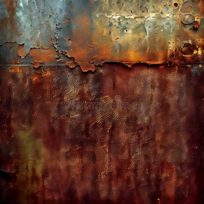 Rusty metal background stock illustration. Illustration of ragged ...