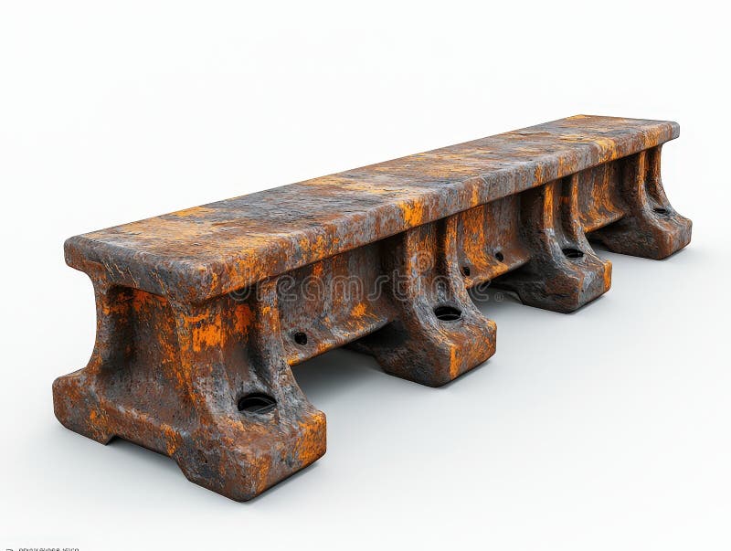 Rusty Metal Bench with Peeling Paint and Corrosion in a Public Park ...