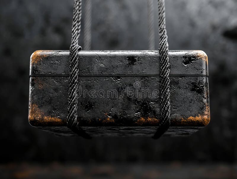 Rusty Metal Box Hanging Rope Stock Photos - Free & Royalty-Free Stock ...