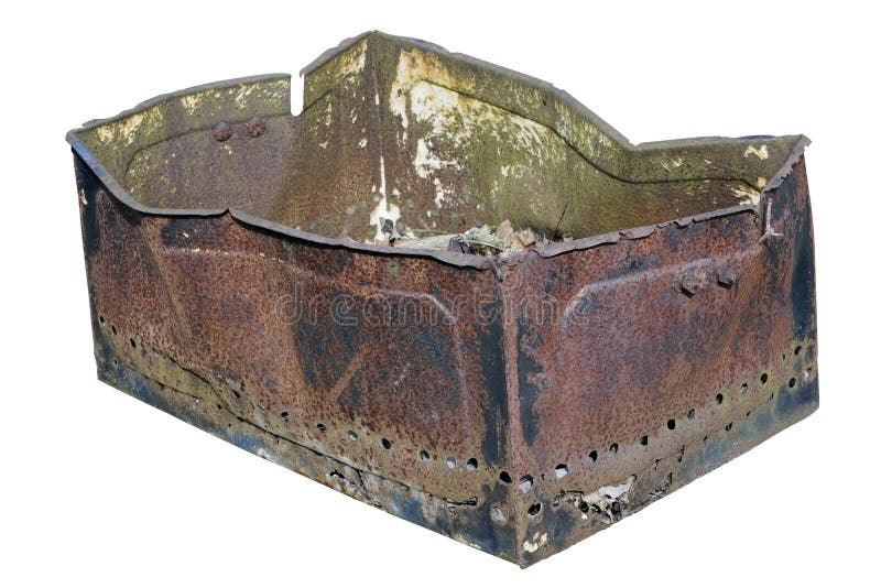 The rusty metal box stock photo. Image of white, container - 68730554