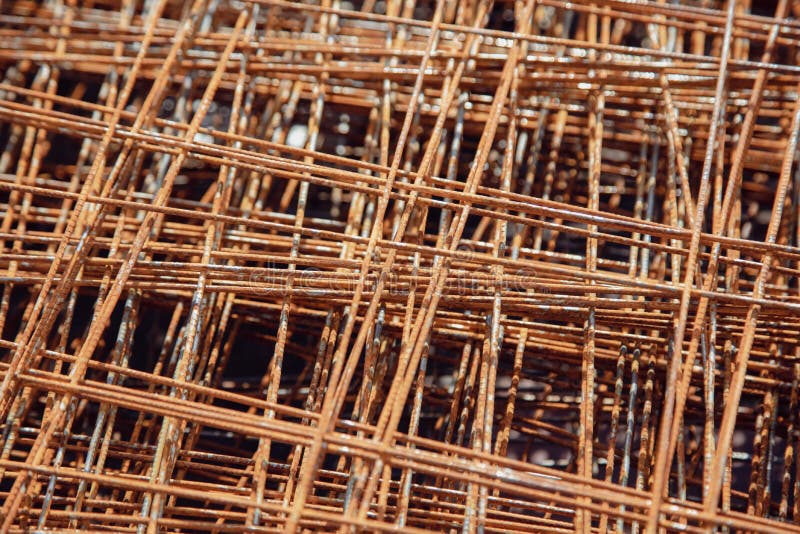 Rusty Metal for Building a House. Stock Photo - Image of concrete ...