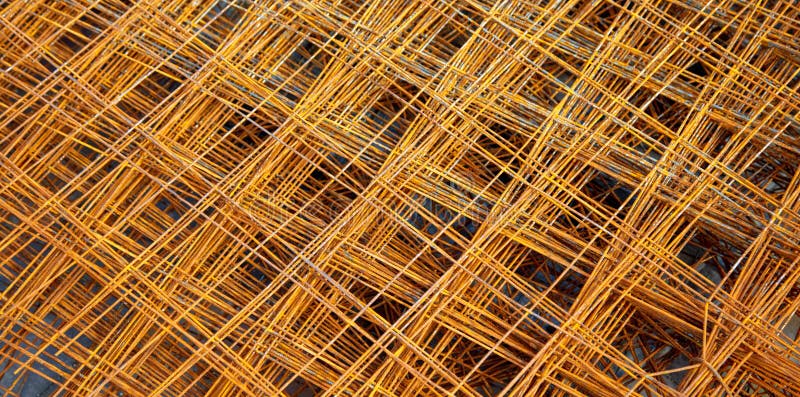 Rusty Metal for Building a House. Stock Photo - Image of concrete ...