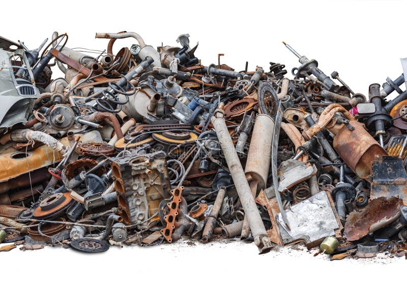 Background Pile of Rusted Metal Scrap Stock Photo - Image of parts ...
