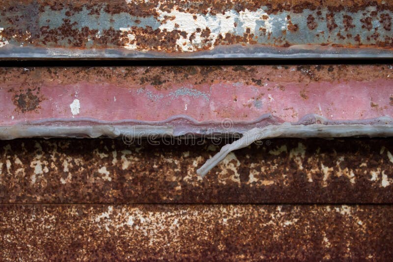 The Rusty Metal is Caused by Weather Changes. Rust Stock Photo - Image ...