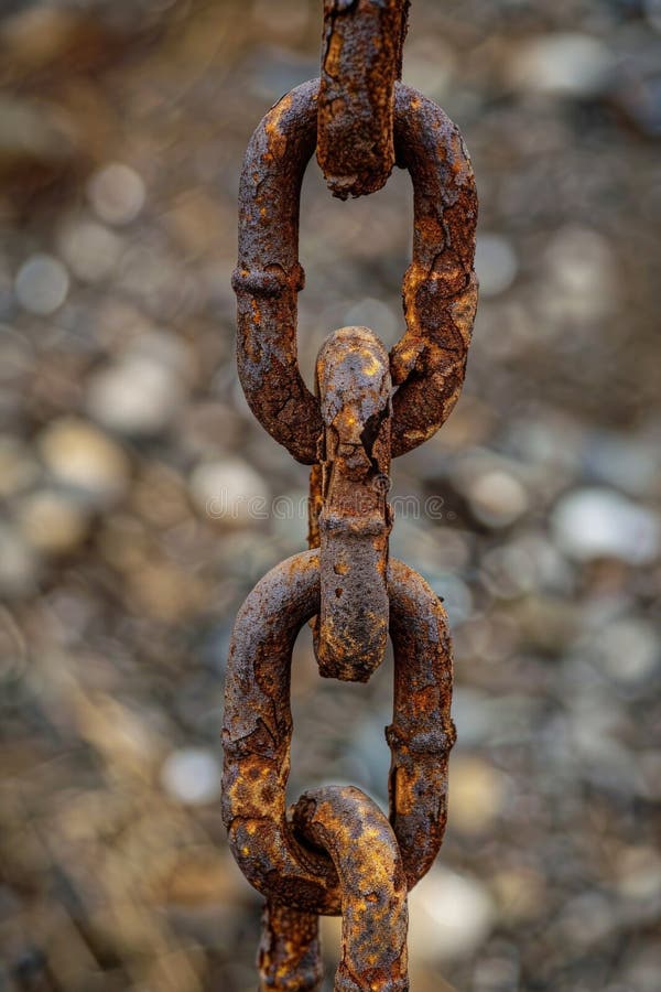 Rusty Metal Chain stock image. Image of concept, fence - 366745983