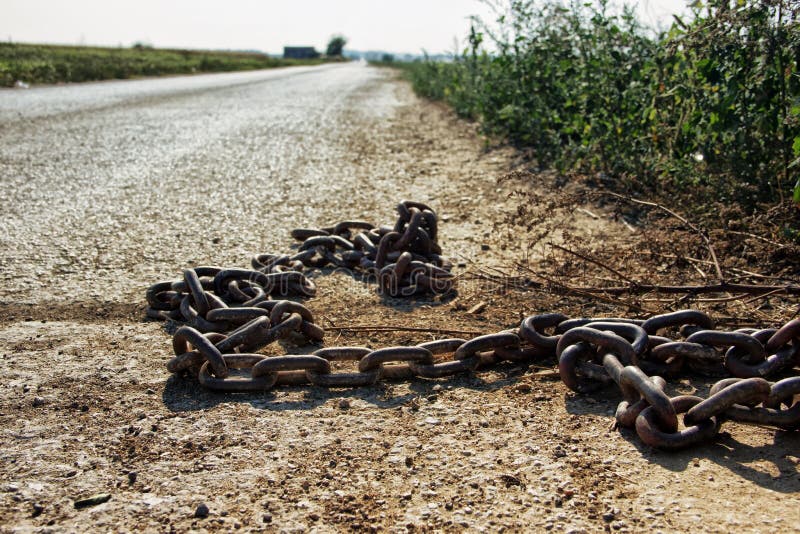 Rusty Metal Chain stock photo. Image of industrial, melting - 60527756