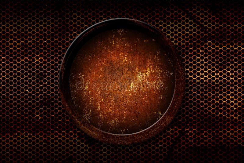 Rusty metal circle frame. stock photo. Image of distressed - 66875410
