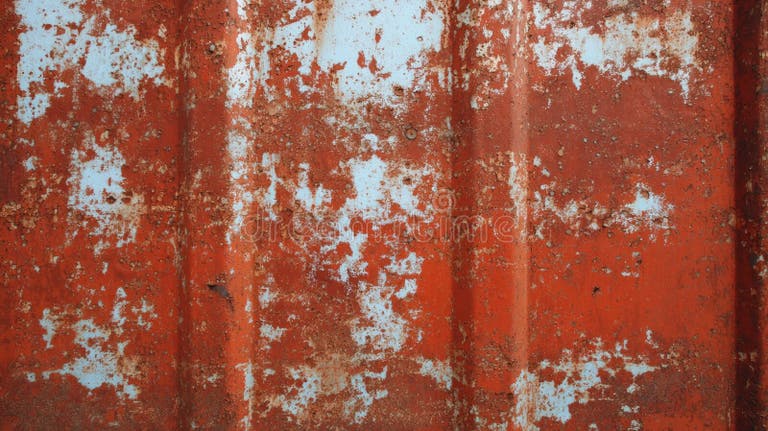 Rusty Metal Container Texture on Gray Surface. Neural Network AI ...
