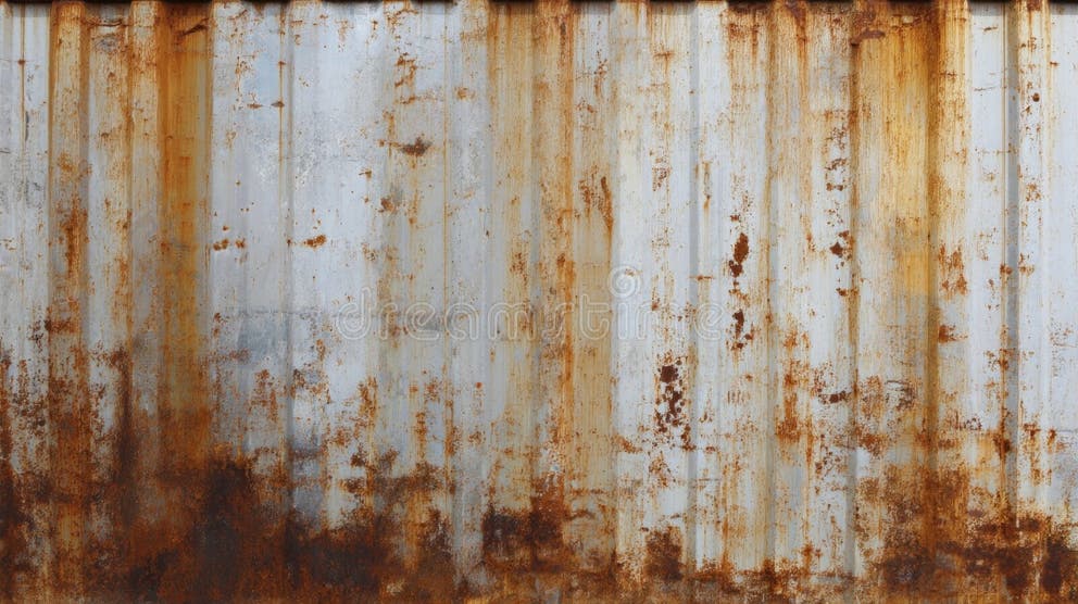 Rusty Metal Container Texture on Gray Surface. Neural Network AI ...