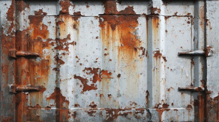Rusty Metal Container Texture on Gray Surface. Neural Network AI ...