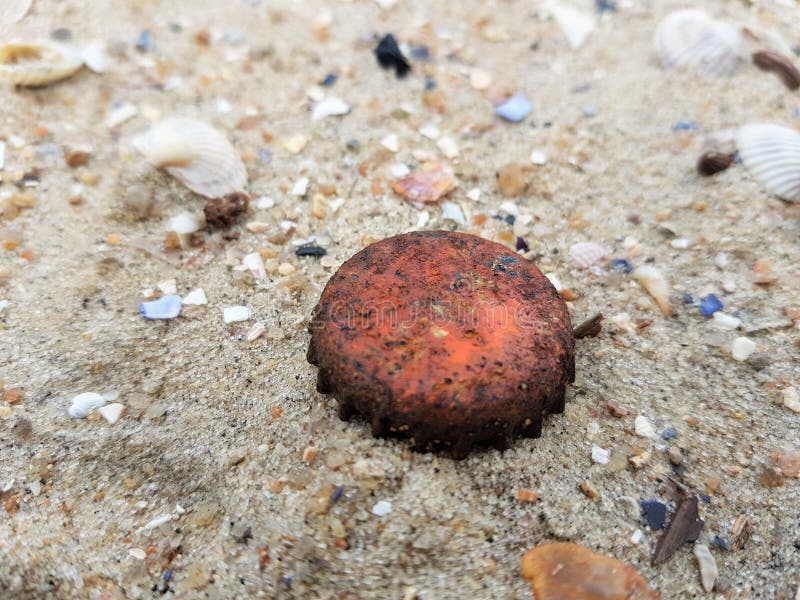 Old rusty bottle cap stock image. Image of open, round - 119430057
