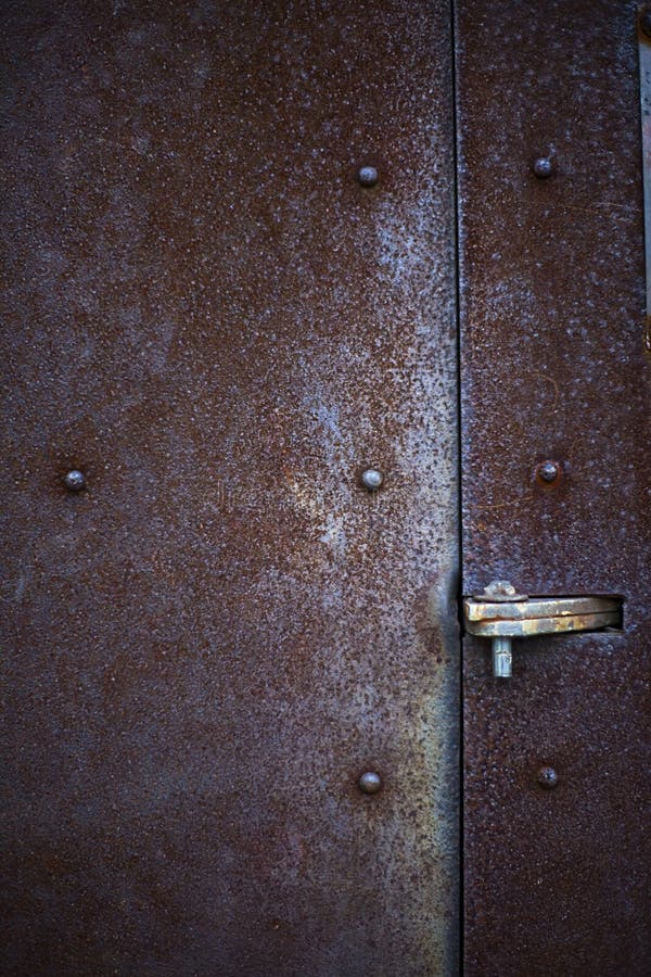 Rusty Metal Door stock photo. Image of rust, iron, hinge - 11701854