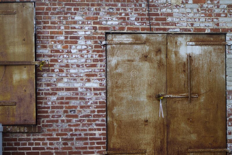 Rusty Metal Door Grunge Texture Background Stock Image - Image of ...