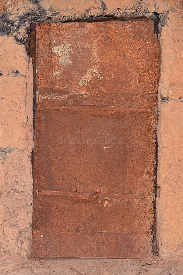 Rusty steel door stock image. Image of rusty, pattern - 32674349