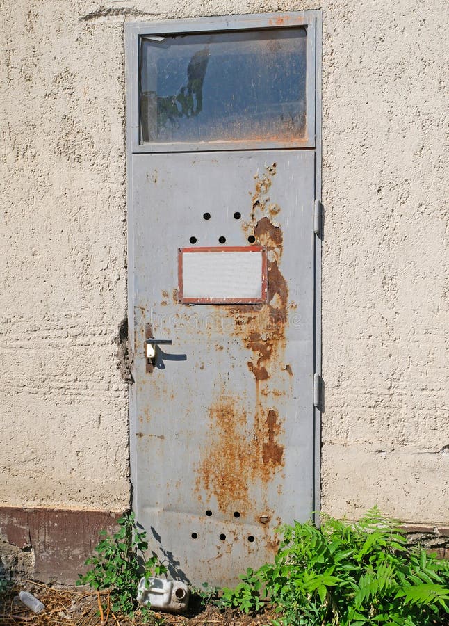 Closed shop door stock photo. Image of rusty, shopwindow - 114696162