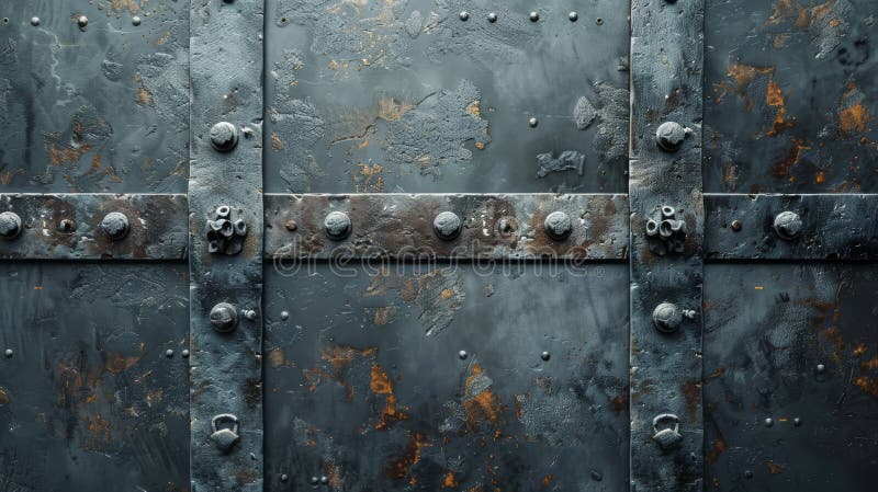 Rusty metal door texture stock illustration. Illustration of blemish ...