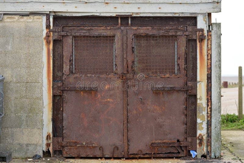 Rusty doors stock image. Image of doors, texture, rusty - 119921309