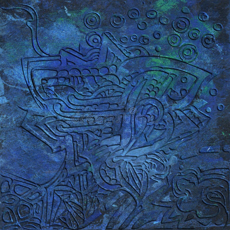 Rusty Metal Embossed Texture Stock Illustration - Illustration of ...