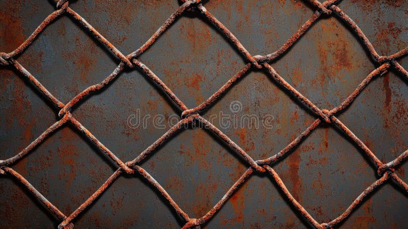 Rusty Metal Fence Texture with a Weathered Look Ideal for Backgrounds ...